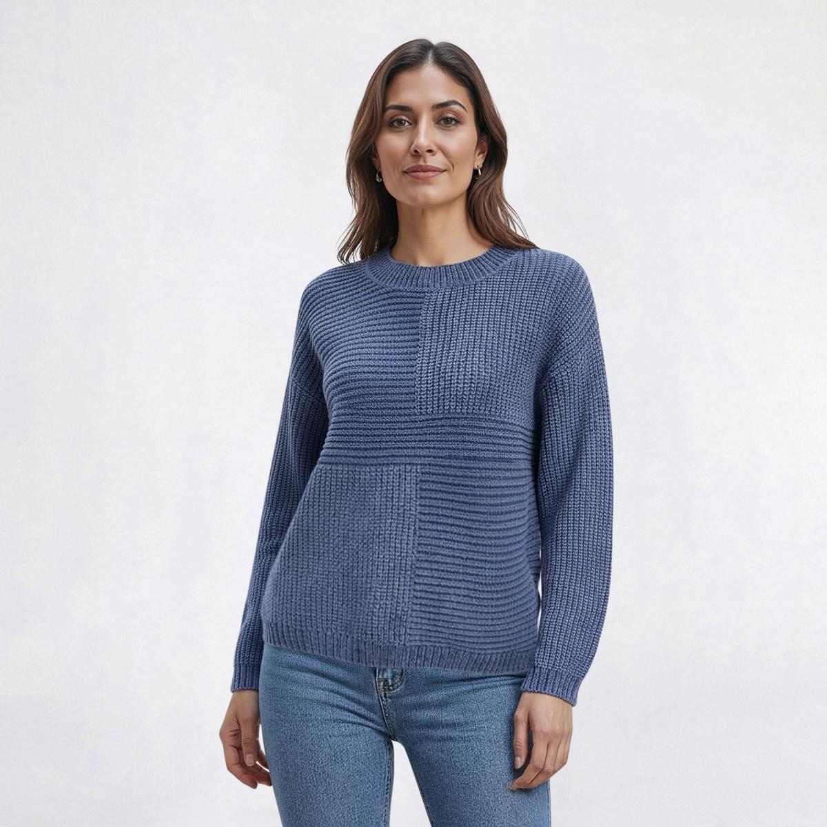 Click here for Petite Architect(R) Long Sleeve Crew Neck Stitch C... prices